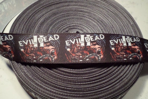 Horror Ribbon Evil Dead Ribbon Grosgrain Ribbon Fandom - Etsy