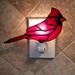 Stained Glass Cardinal Night Light - Etsy