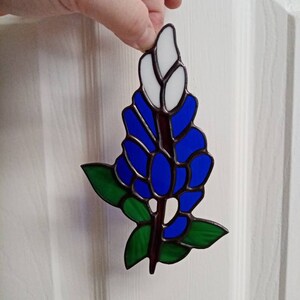 Stained Glass Bluebonnet - Etsy