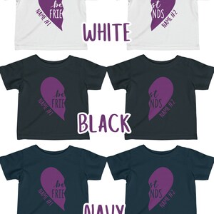 Infant BFF Broken Heart T-shirt Custom Best Friends Shirt Baby ...