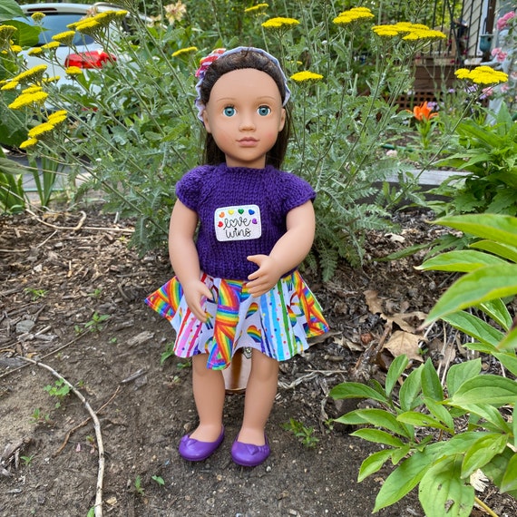 PRIDE celebrate LGBTQ 18 Doll Outfit | Etsy