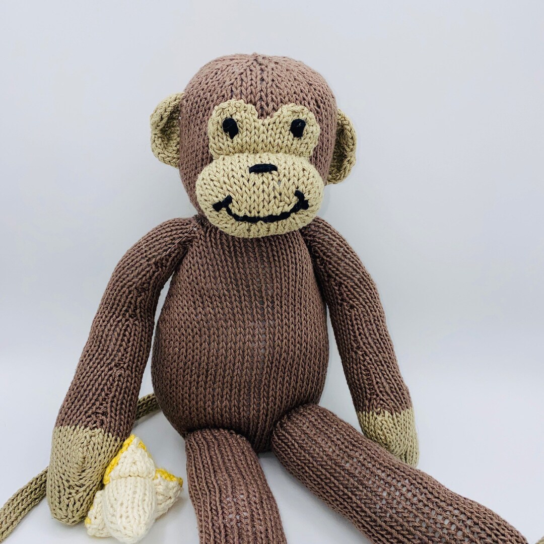 Custom Order - Hand Knit "micah" the Monkey Doll - Etsy