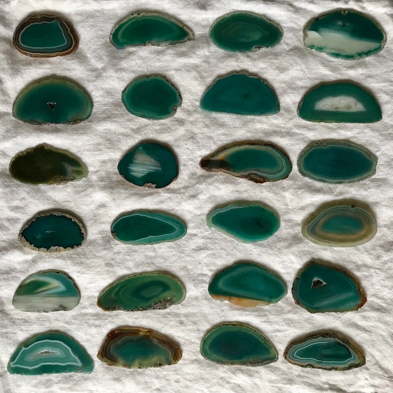 Agate Slice Place Cards With Calligraphy Agate Escort Cards - Etsy