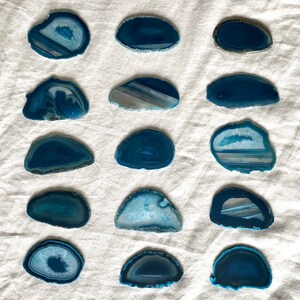 Agate Slice Place Cards With Calligraphy, Agate Escort Cards, Wedding ...