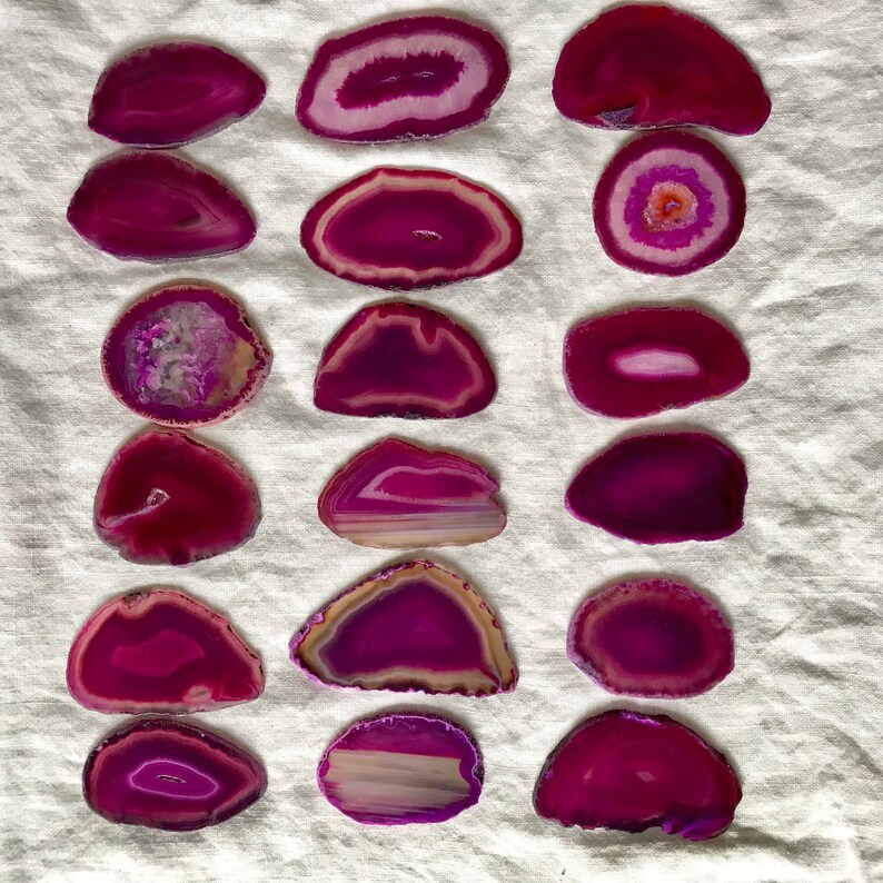 Agate Slice Place Cards With Calligraphy, Agate Escort Cards, Wedding ...