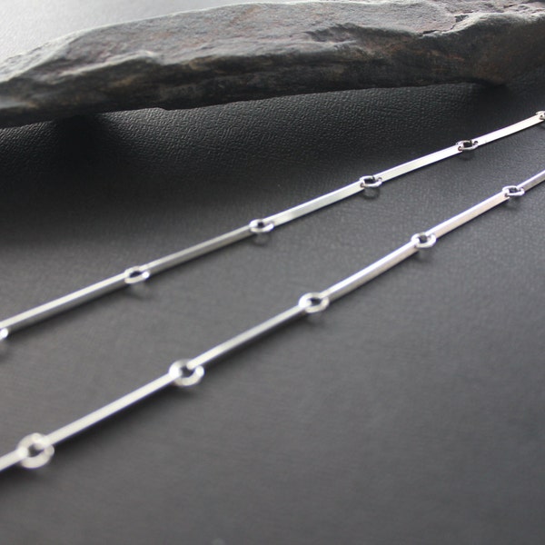 Flat Bar Necklace - Etsy