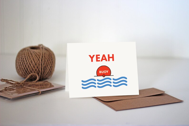 Yeah Buoy Congratulations Card | Etsy