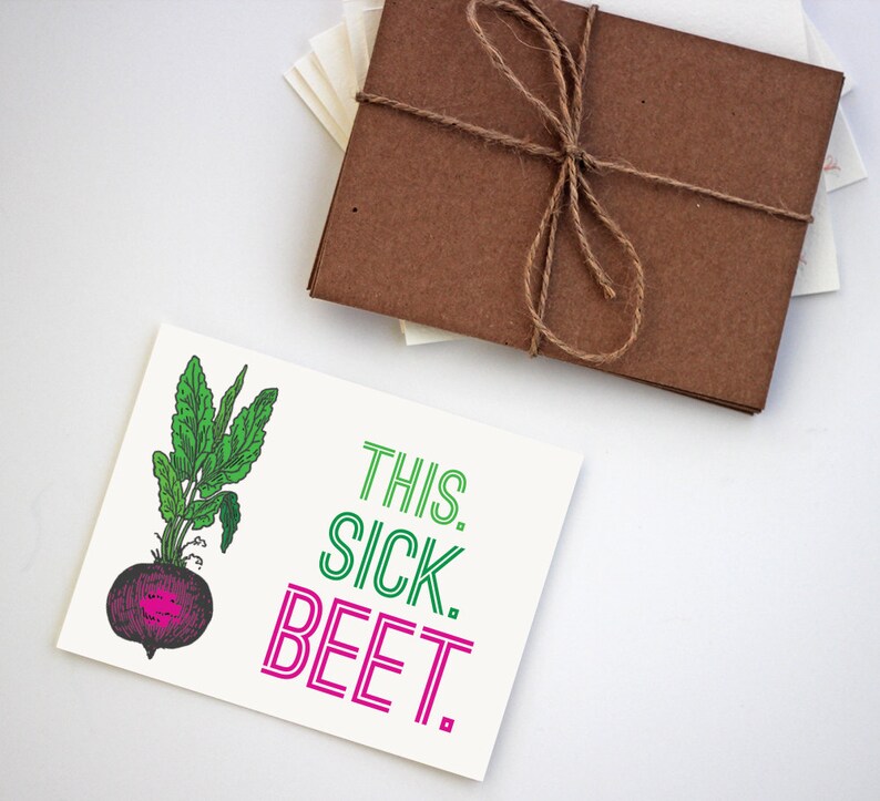 Birthday Card This. Sick. Beet. | Etsy