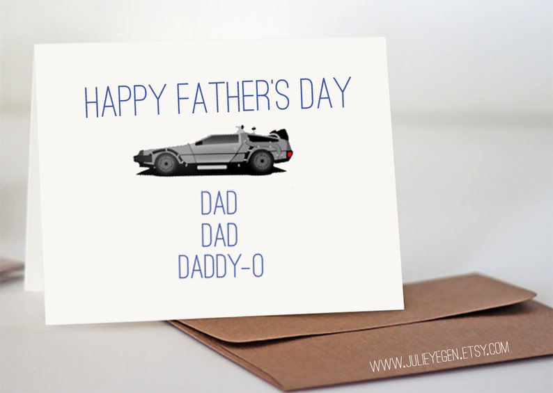 Father's Day/birthday Card Back to the Future Dad Dad | Etsy