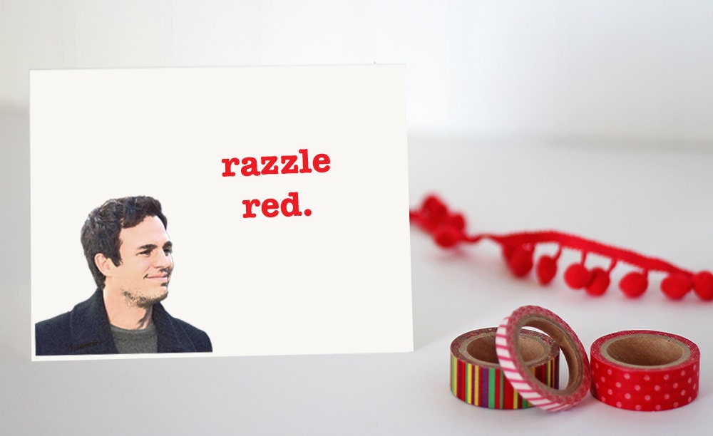 Birthday / Love / Friend Card Razzle Red - Etsy