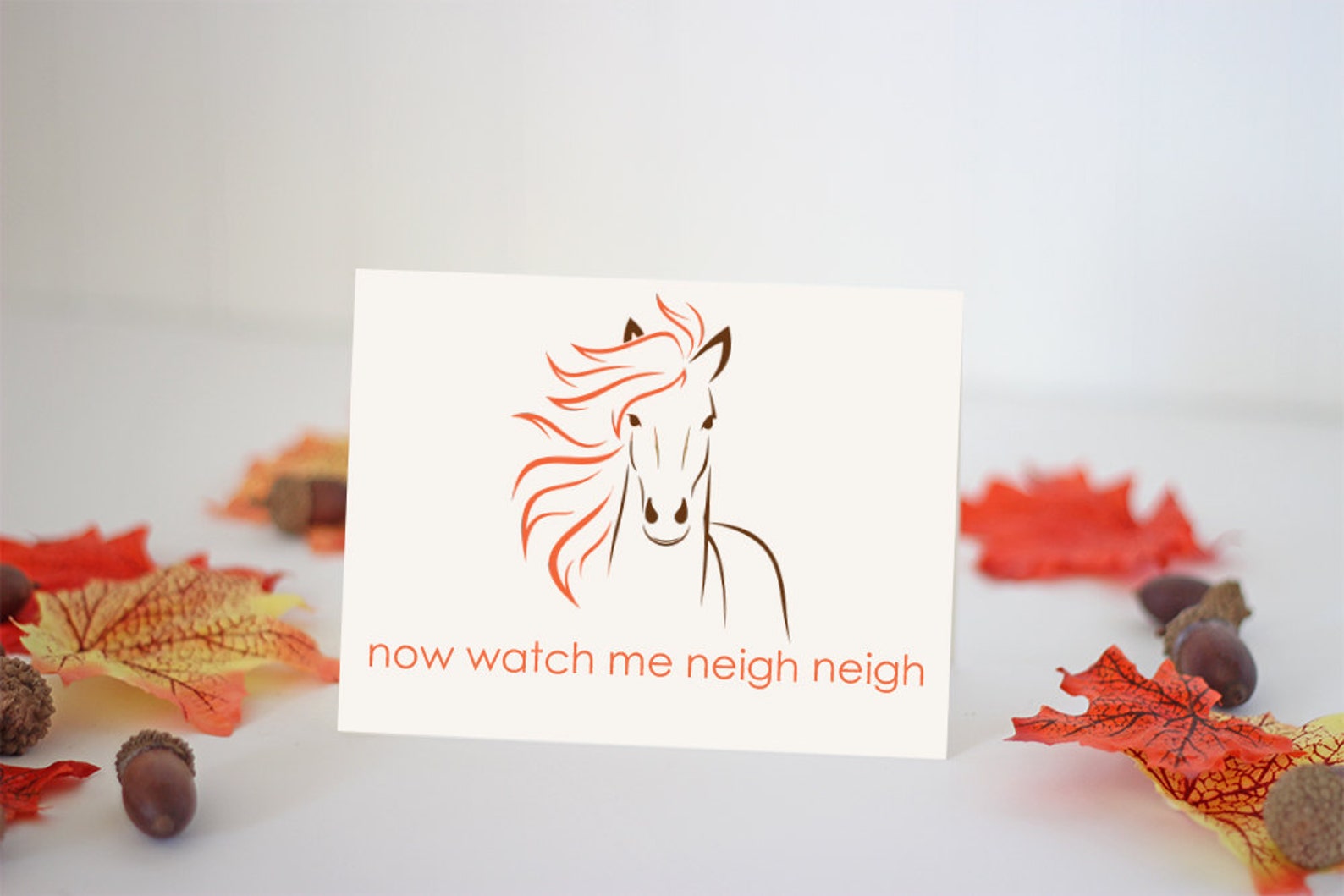 Funny Birthday Card Now Watch Me Neigh Neigh - Etsy