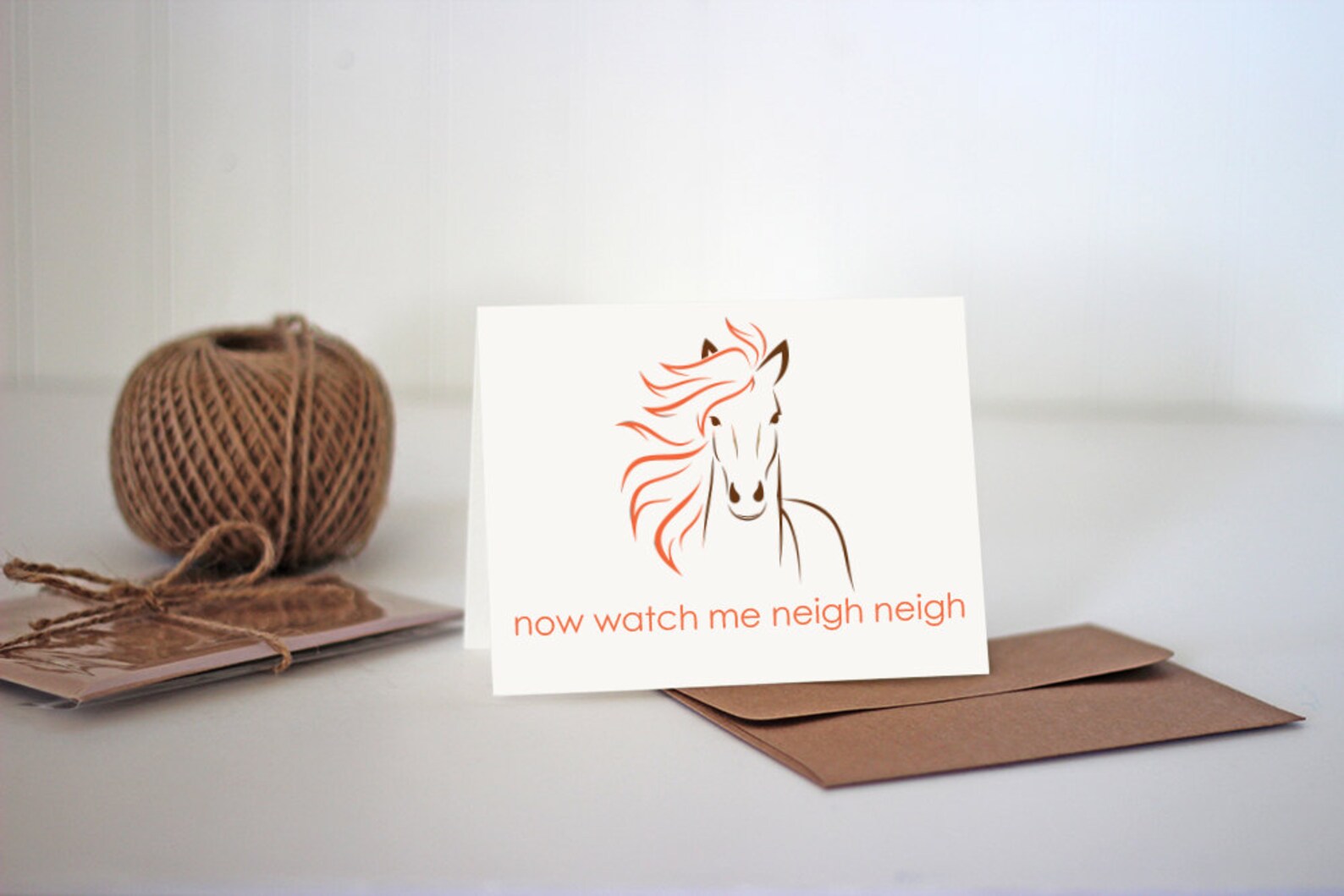 Funny Birthday Card Now Watch Me Neigh Neigh | Etsy