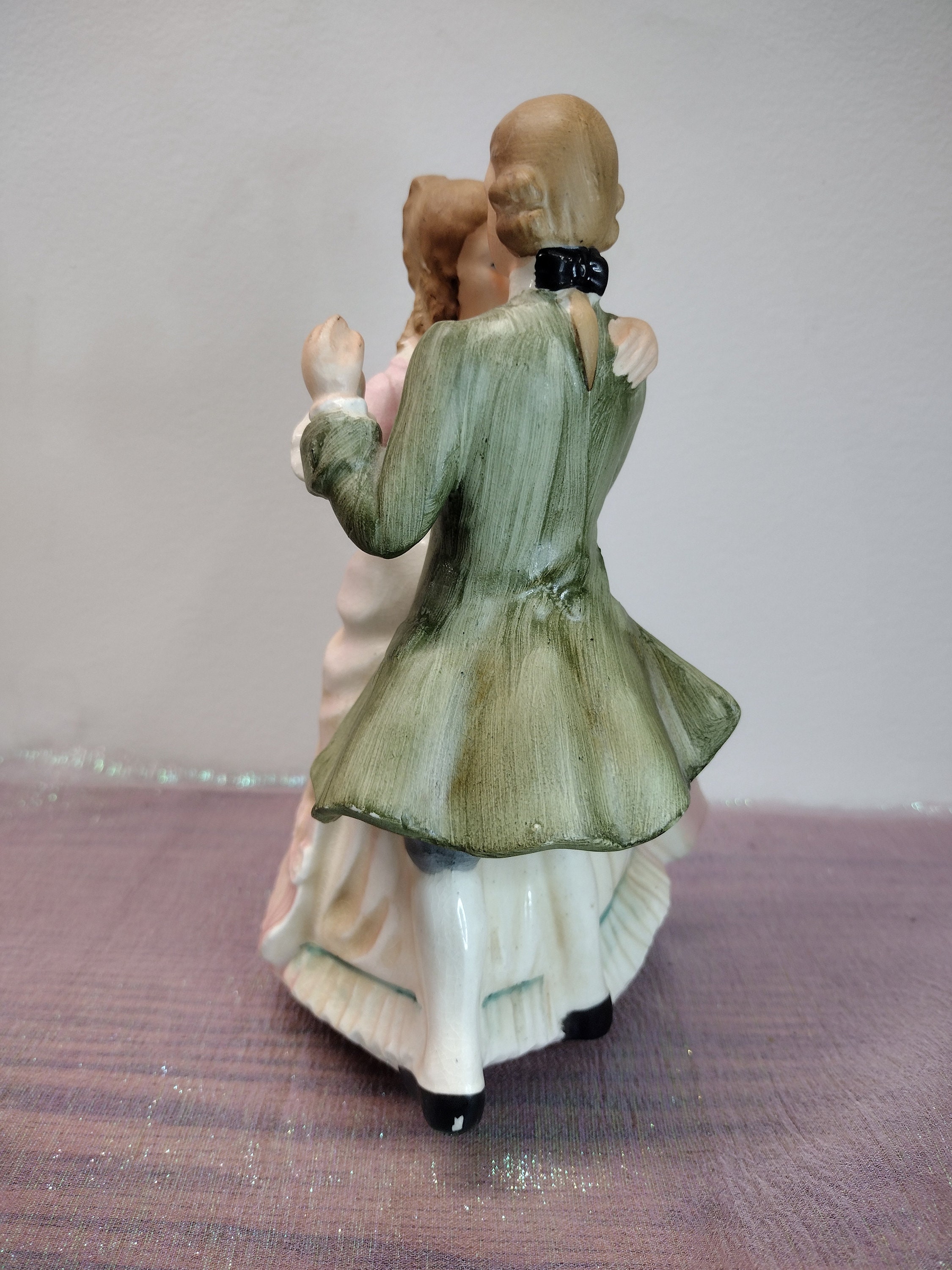 Vintage Bisque Porcelain Music Box: Dancing Couple, Lara's Theme - Etsy