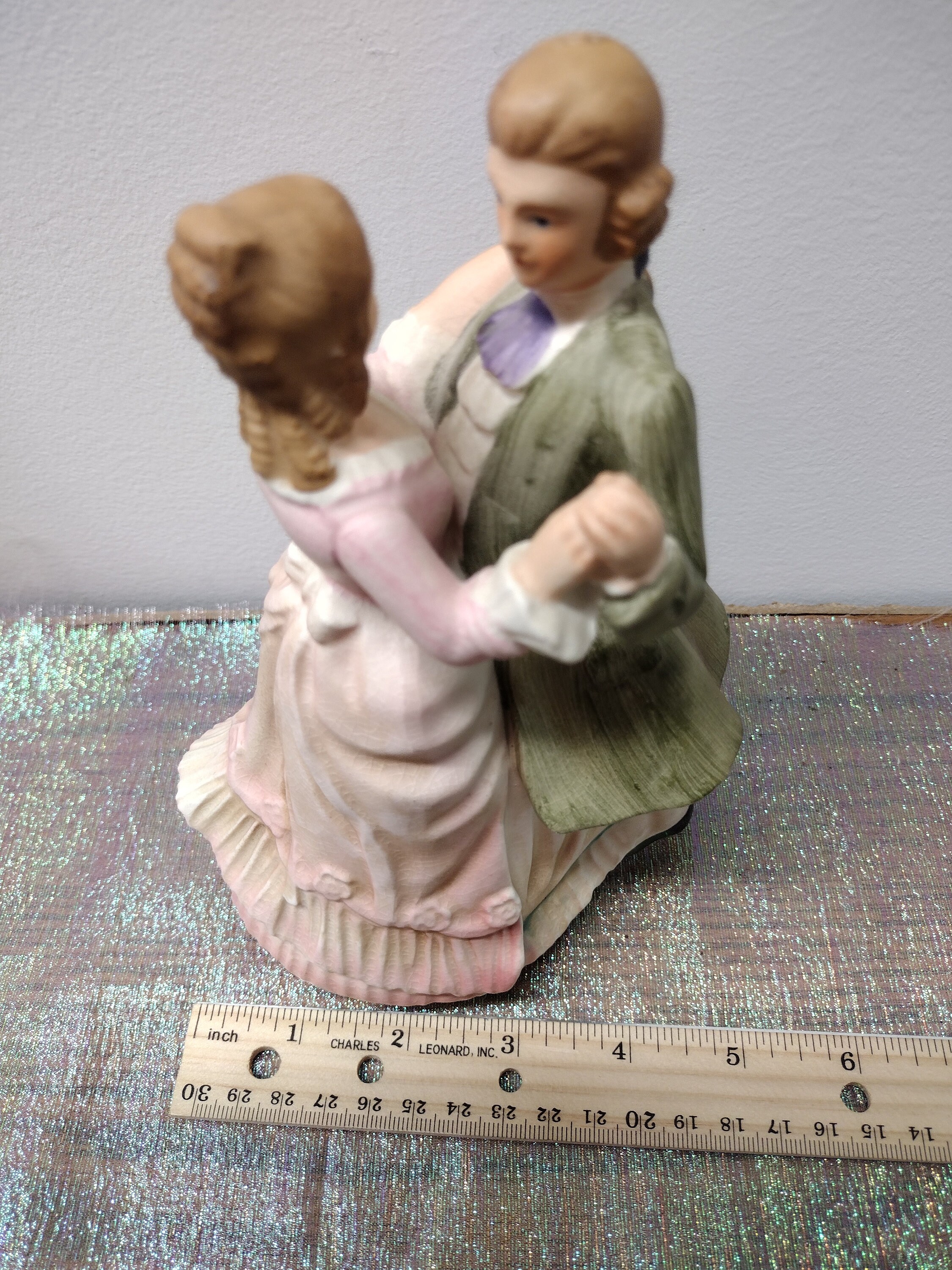 Vintage Bisque Porcelain Music Box: Dancing Couple, Lara's Theme - Etsy