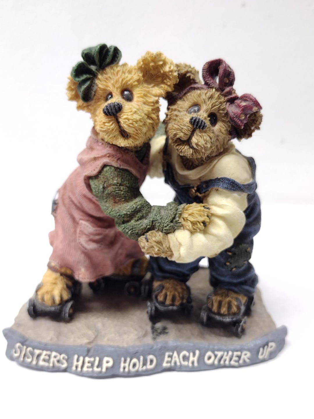 Vintage Boyds Bear & Friends Bearstone Collection "sisters Help Hold ...