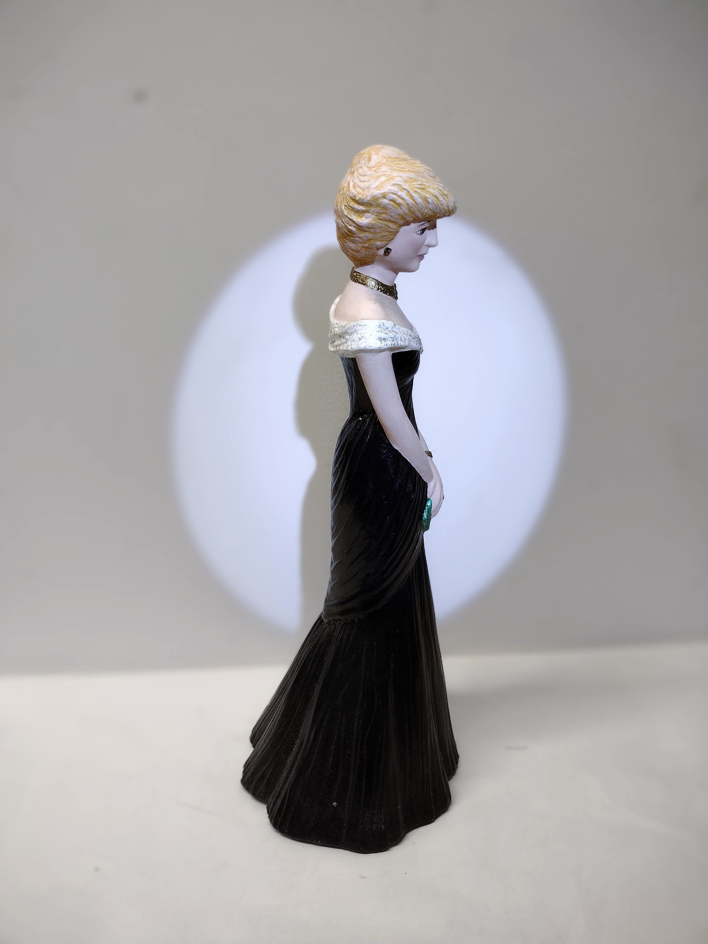 Vintage Lady Di Royal Princess of Wales Diana Black Dress Ceramic ...