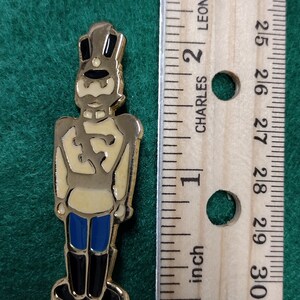 Vintage Nutcracker Brooch Enameled Gold Tone 2" Collectibles Christmas ...