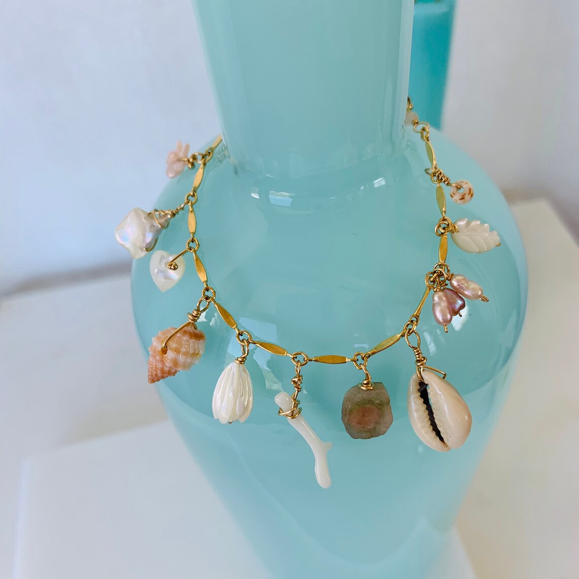 JILLIAN Rosy Outlook Charm Bracelet - Etsy