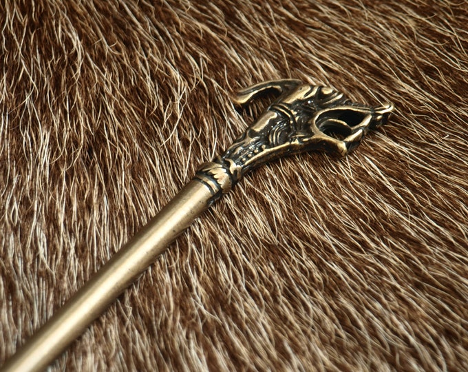 Hand Forged Robe Needle of the Rus Vikings - Medieval Ring Pin Length ...