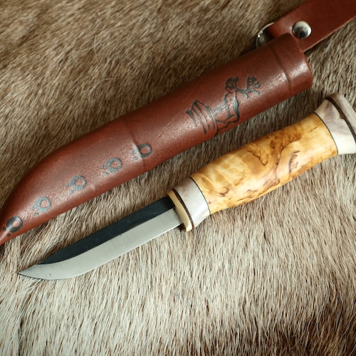 Custom Bushcraft Knife Puukko Hunting Knife Survival | Etsy