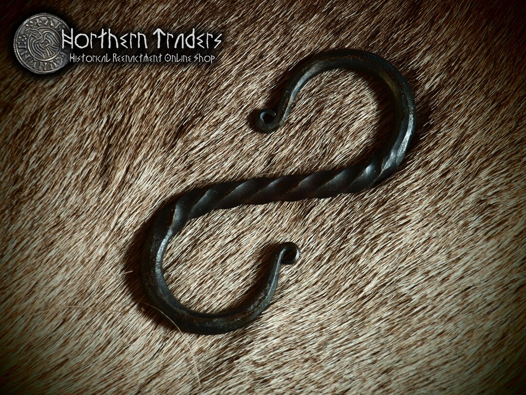 Medieval Twisted Forged Hook - Etsy