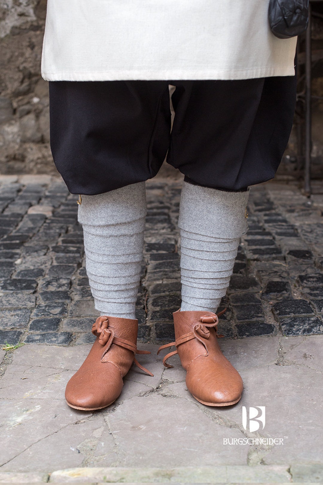 Medieval Leg Wraps - Wool Winingas - Light Grey - Etsy