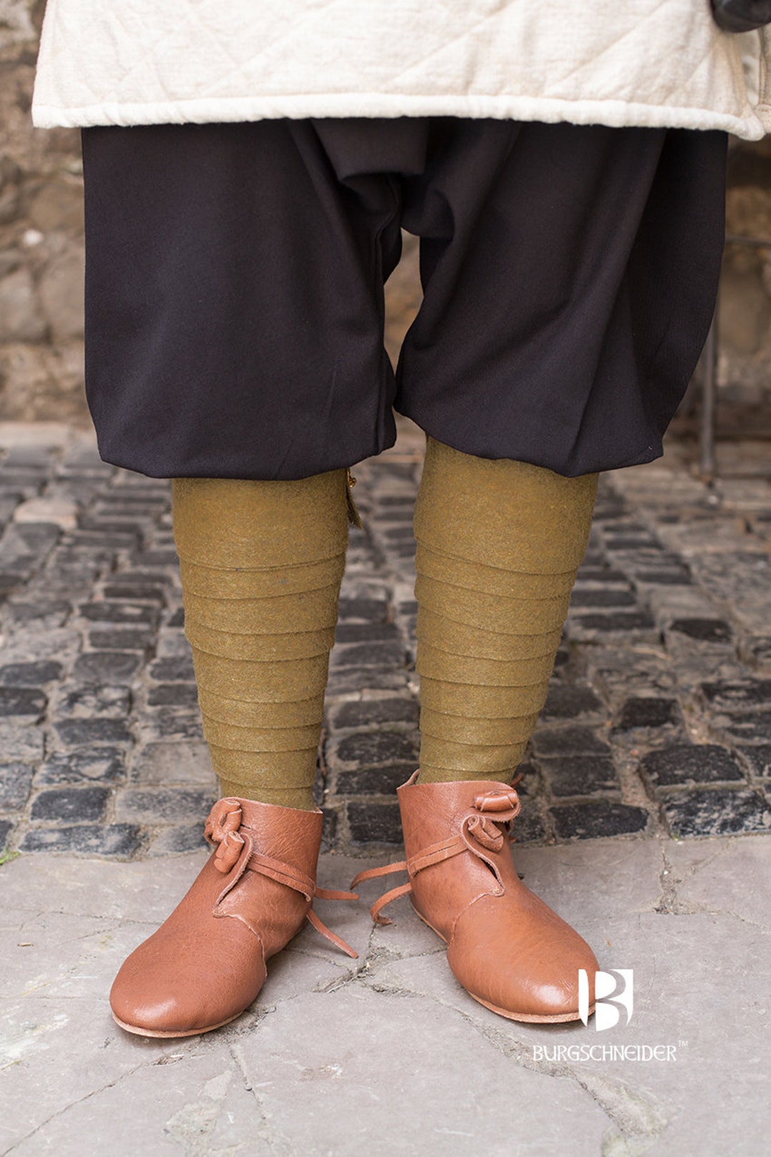 Medieval Leg Wraps - Wool Winingas - Autumn Green - Etsy