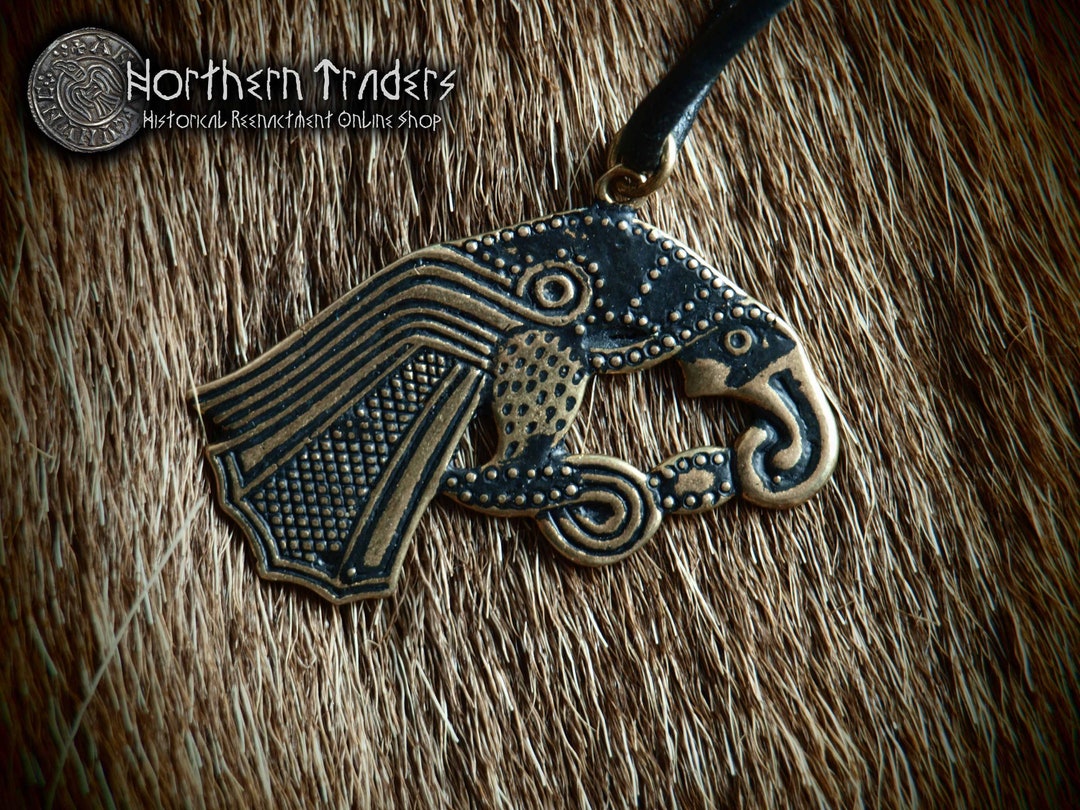 Raven Pendant - Bronze - Etsy