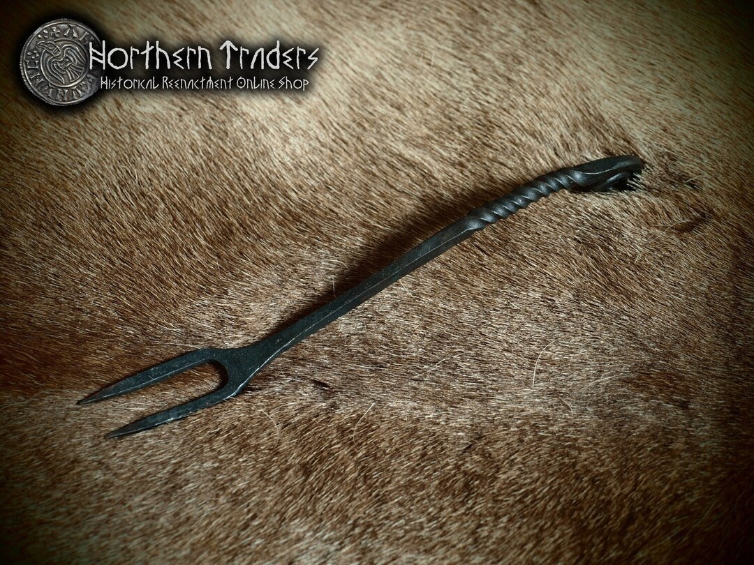 Big Hand-forged Medieval Fork - Etsy