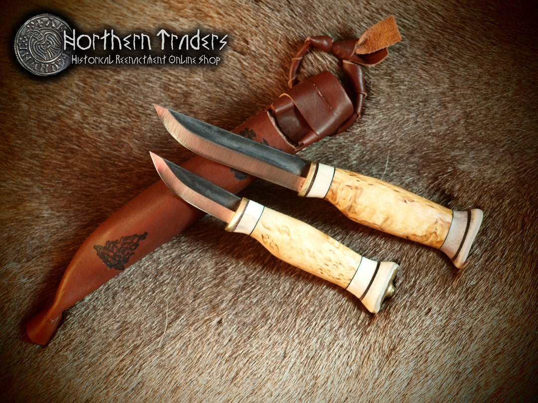 Finnish Puukko Knife Set - Kaksoispuukko Sarvihatulla II - Etsy