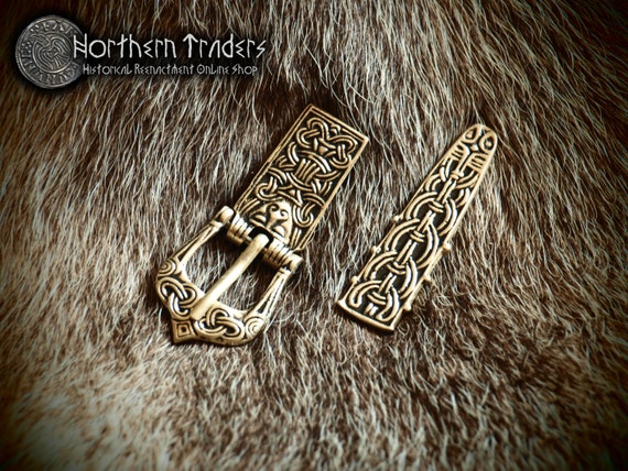 Scandinavian Decorated Buckle & Belt End - Etsy