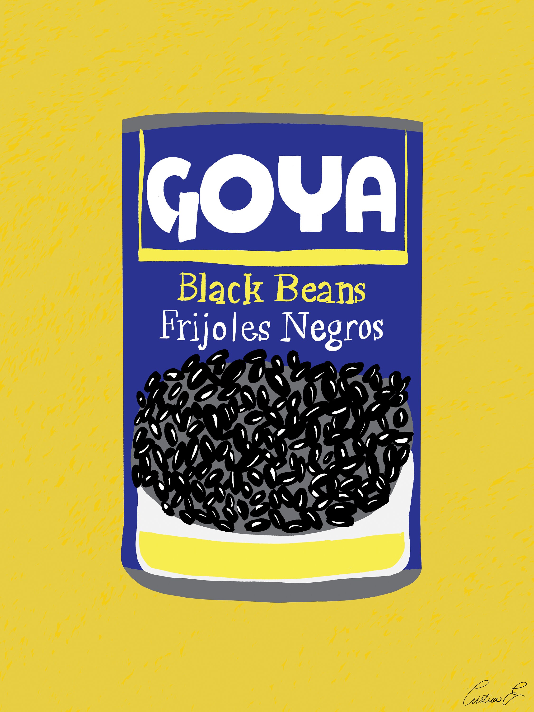Goya Black Beans Print | Arroz Y Frijoles Print | Latina Latino Wall ...