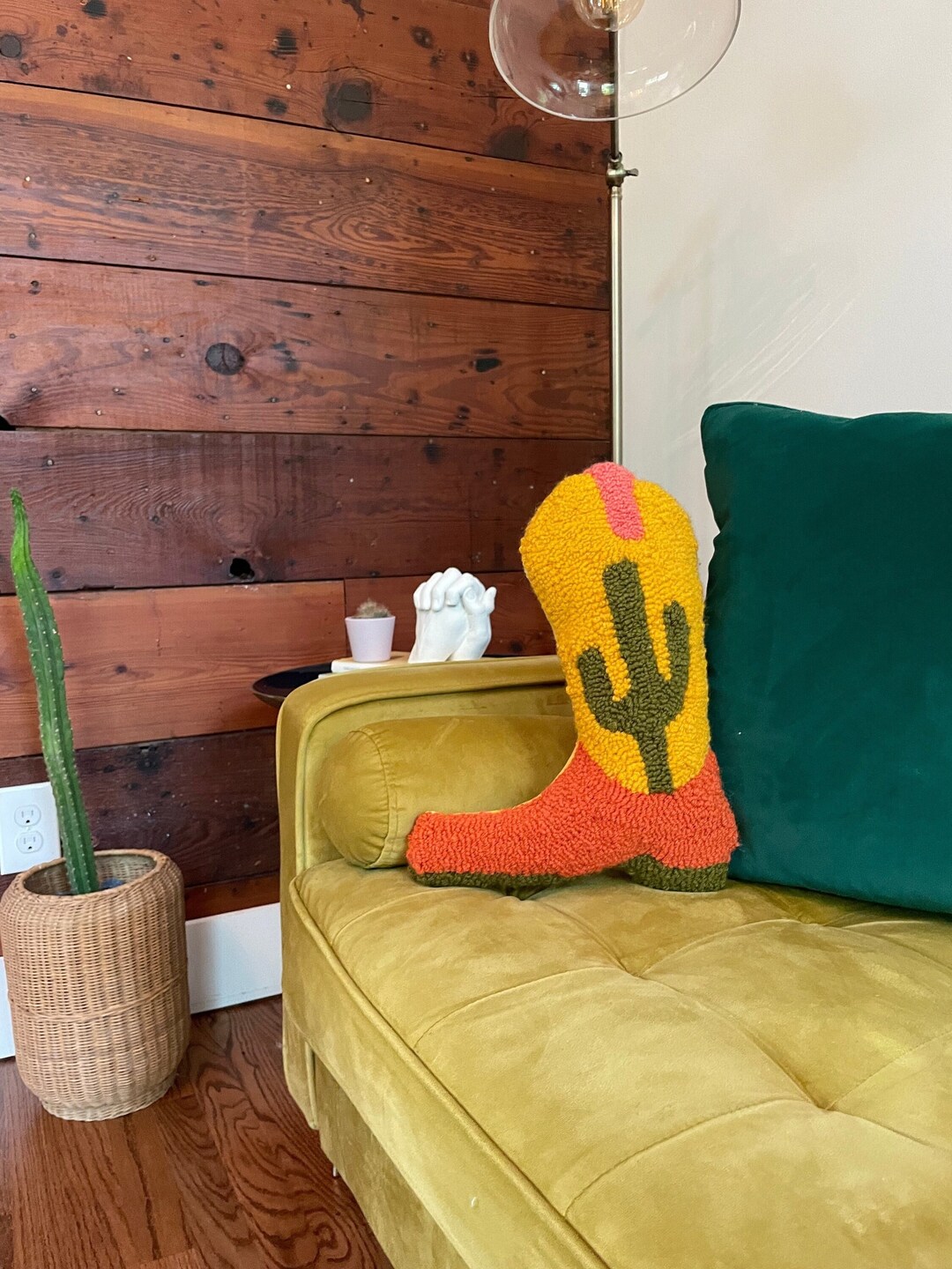 Tufted Cowboy Cowgirl Boot Pillows Handmade Boot Pillow - Etsy