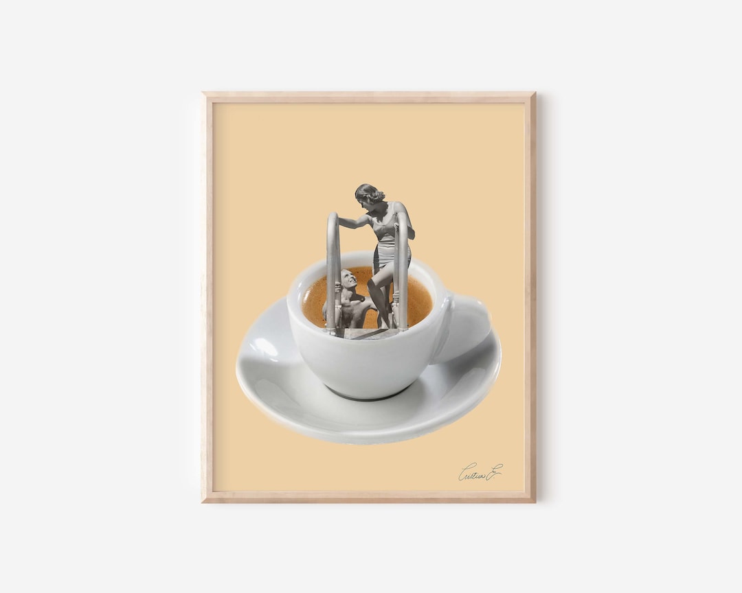 Cafecito Jacuzzi Art Print | Cafecito Art | Miami Art | Coffee | Cafe ...