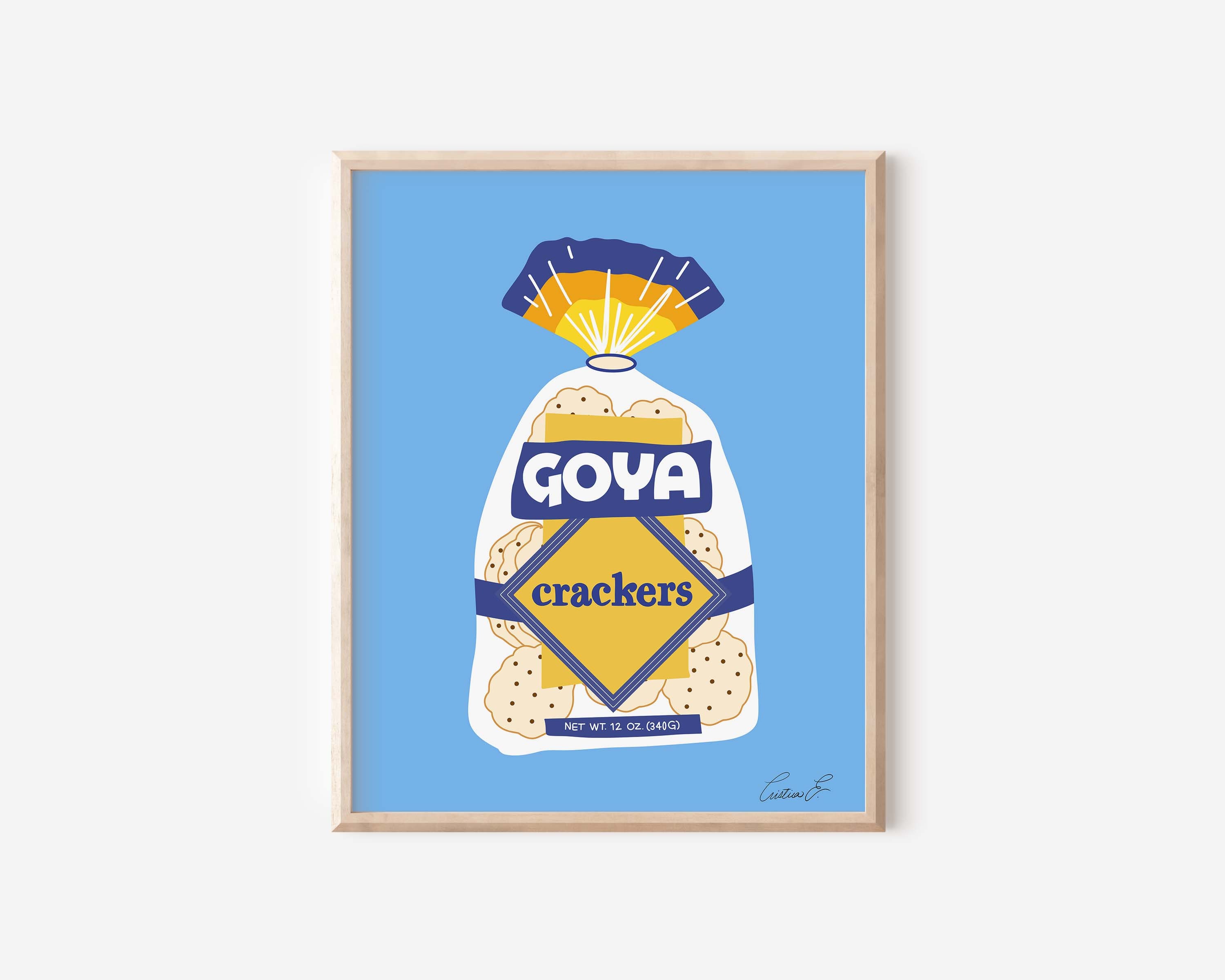 Goya Crackers Can Art Cuban Crackers Art Miami Art Cuban Art Latina Art ...