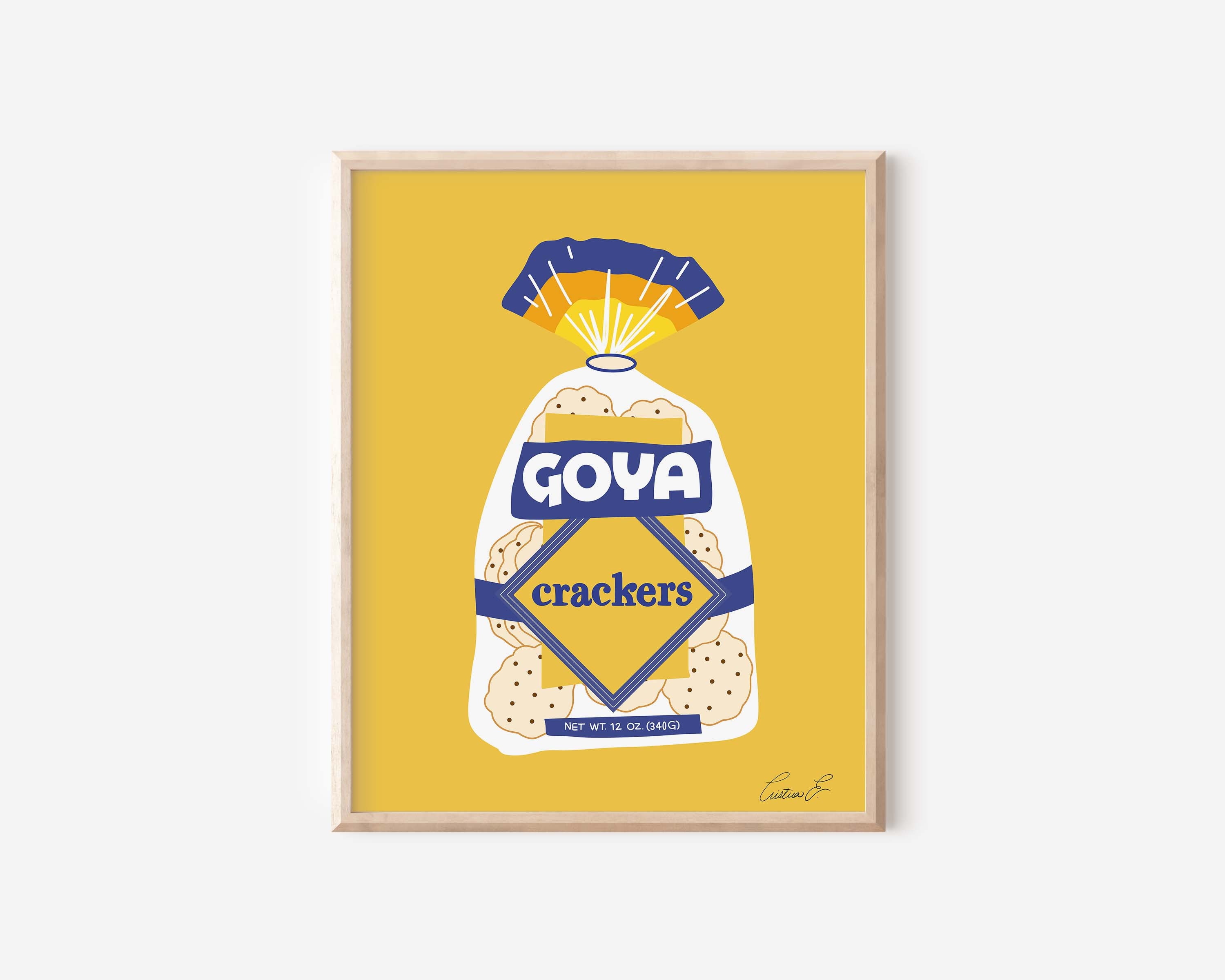 Goya Crackers Can Art | Cuban Crackers Art | Miami Art | Cuban Art ...
