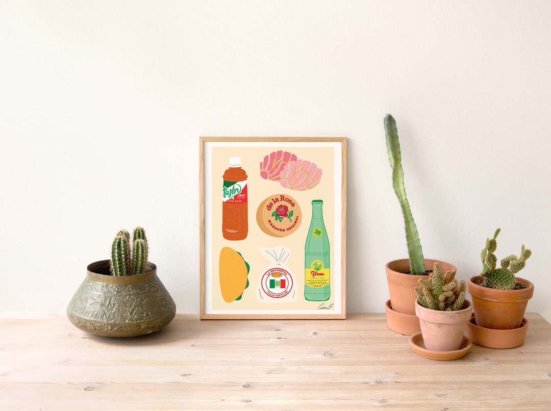 Printable Texas Food Art Print | Topo Chico Art | Tajin Art | Mexican ...
