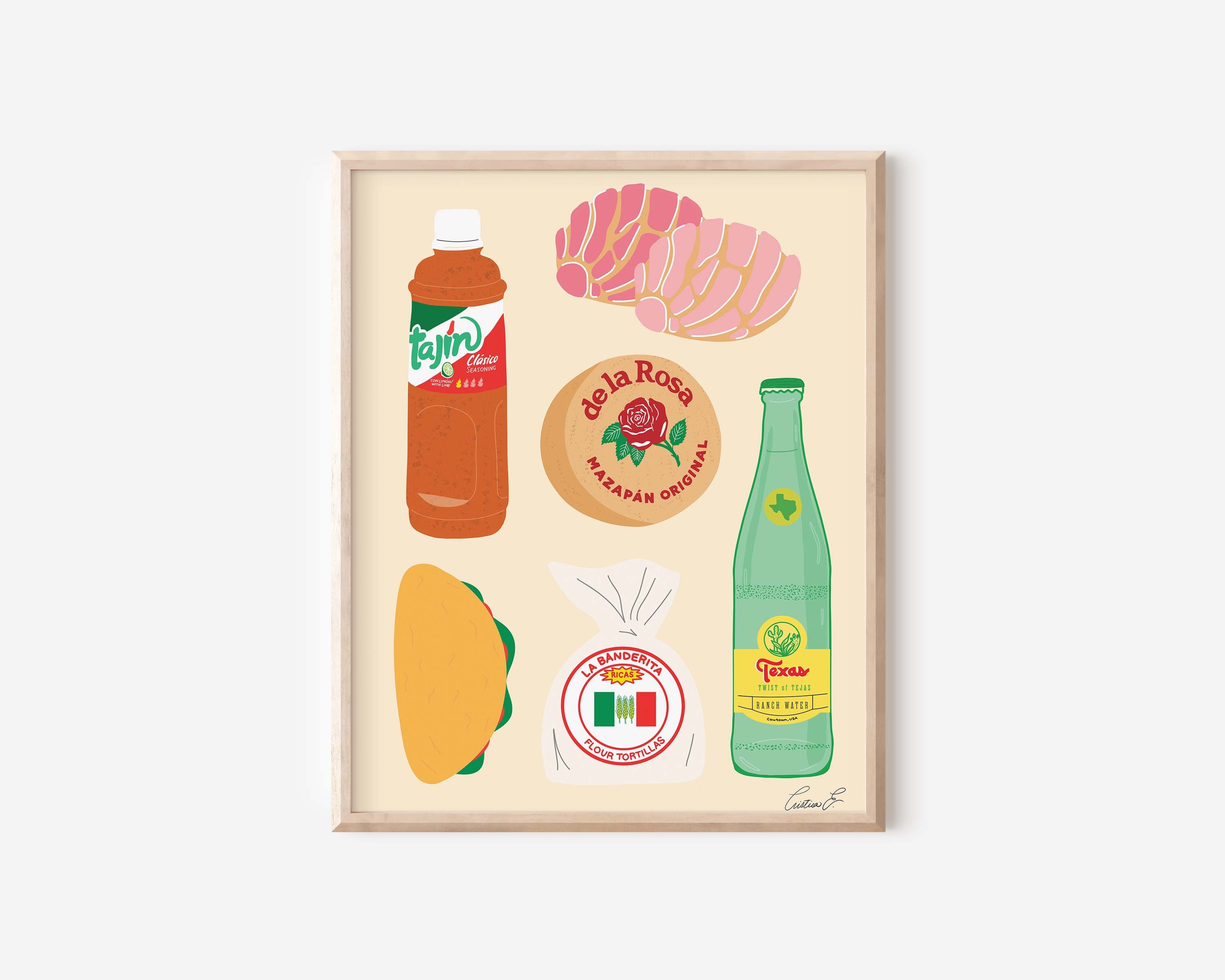 Printable Texas Food Art Print | Topo Chico Art | Tajin Art | Mexican ...