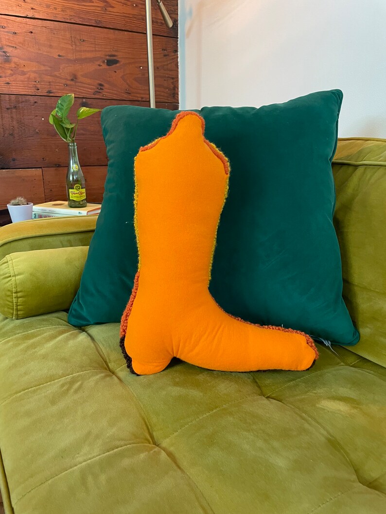 Tufted Cowboy Cowgirl Boot Pillows Handmade Boot Pillow - Etsy