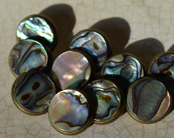 Abalone buttons | Etsy