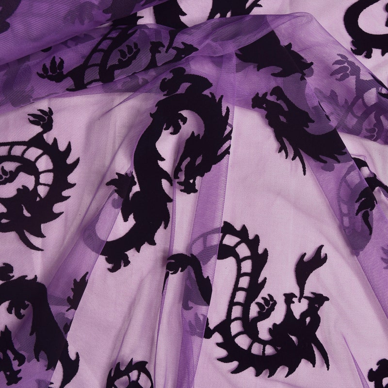 Purple Dragon Fabric - Etsy