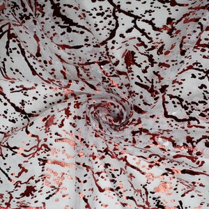 Red Bloody Slasher Costume on White Mesh Haunted House Horror Movie ...