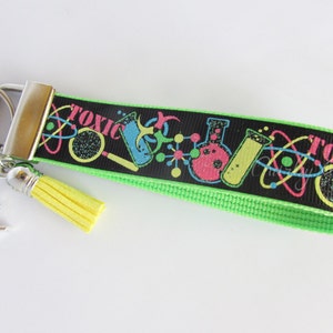 Toxic Science Themed Key Fob - Toxic Keychain - Science Geek Key Fob ...