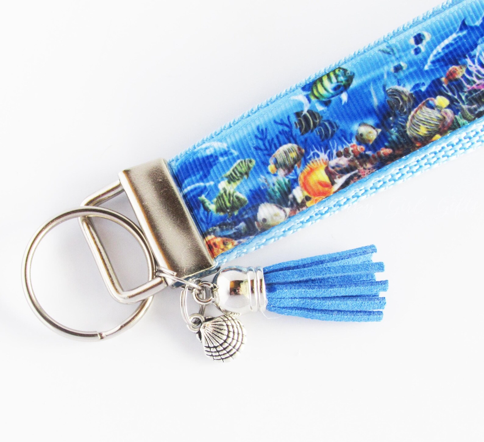Sea Life Key Fob Wristlet Ocean Life Key Fob Fish Key Fob - Etsy