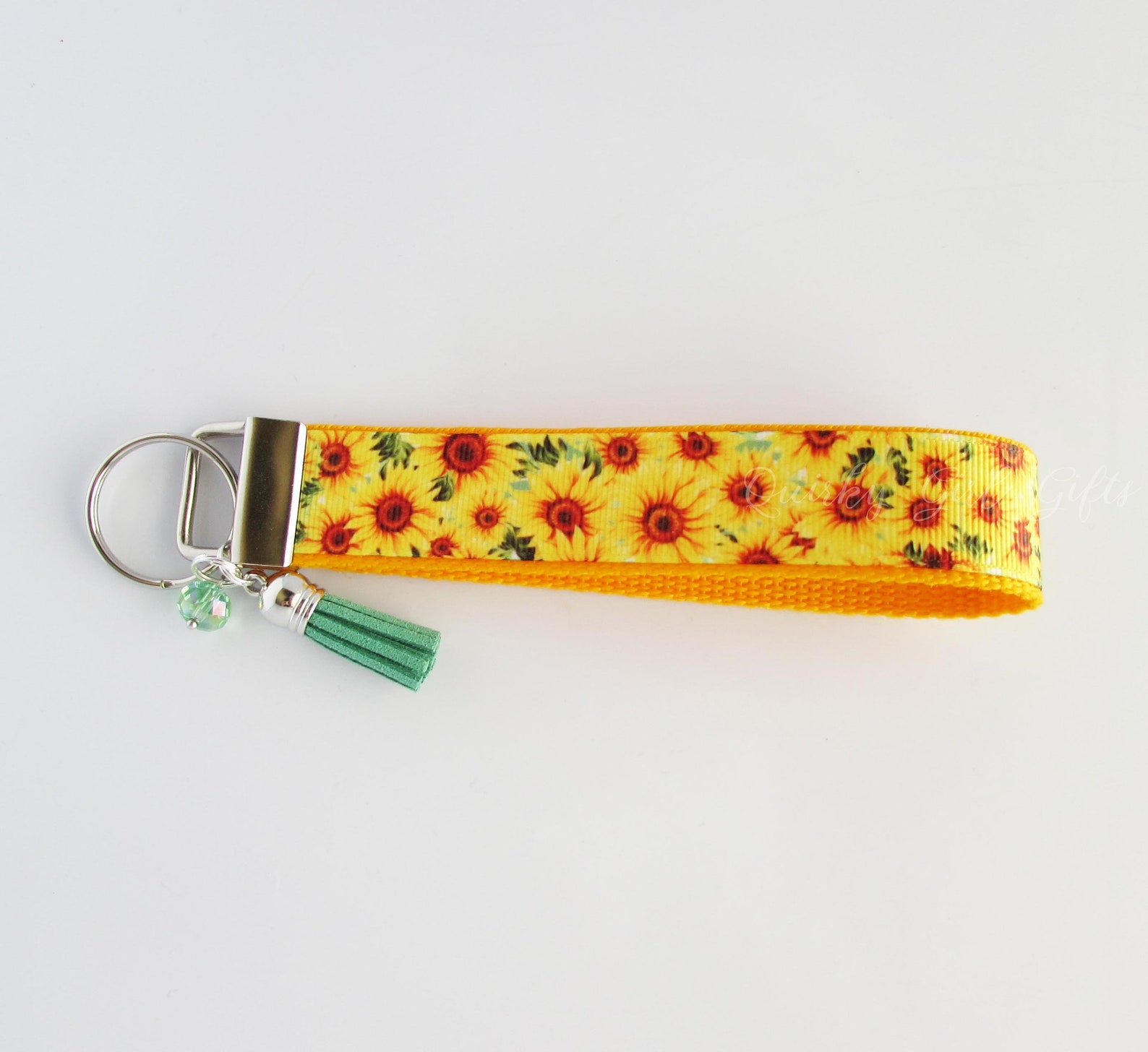 Sunflower Key Fob Sunflower Keychain Flower Key Fob Sunflower Gift ...