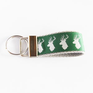 Deer Mini Key Fob - Deer Keychain - Deer Lover Key Fob- Deer Hunter ...