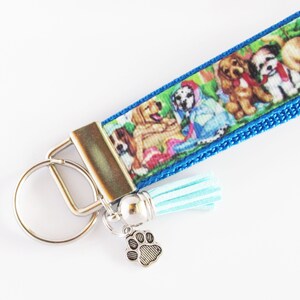 Dog Key Fob Wristlet - Dog Keychain - Pet Key Fob - Beagle Key Fob ...