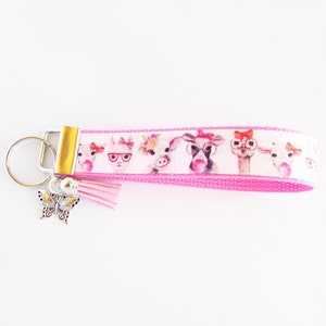 Quirky Animal Key Fob - Lamb, Llama, Pig, Cow, Emu Key Fob - Animal ...