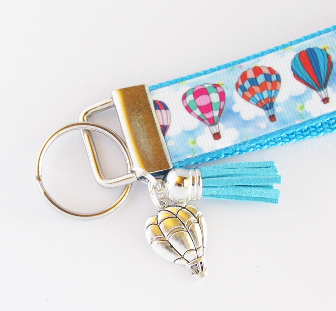 Hot Air Balloon Key Fob Hot Air Balloon Keychain Balloon | Etsy