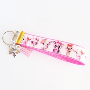 Quirky Animal Key Fob - Lamb, Llama, Pig, Cow, Emu Key Fob - Animal ...